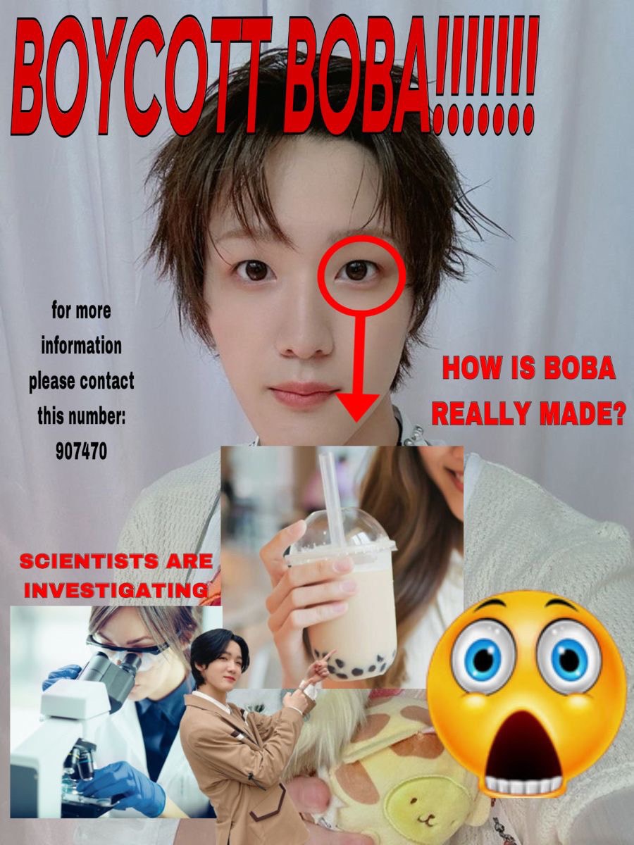 P1Harmony Community Post - guys don’t drink boba 😧