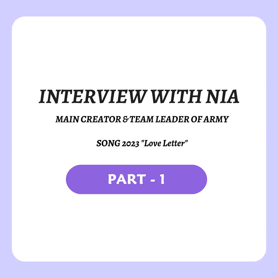 BTS Community Posts - [EPISODE - 6] Nia - Love Letters Song Leader ...