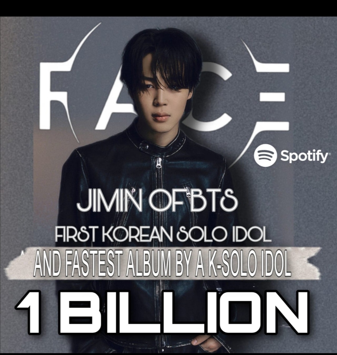 BTS Community Posts - CONGRATULATIONS JIMIN! 1 BILLION FACE FACE 1 BILLION #Jimin_FACE #JIMIN
