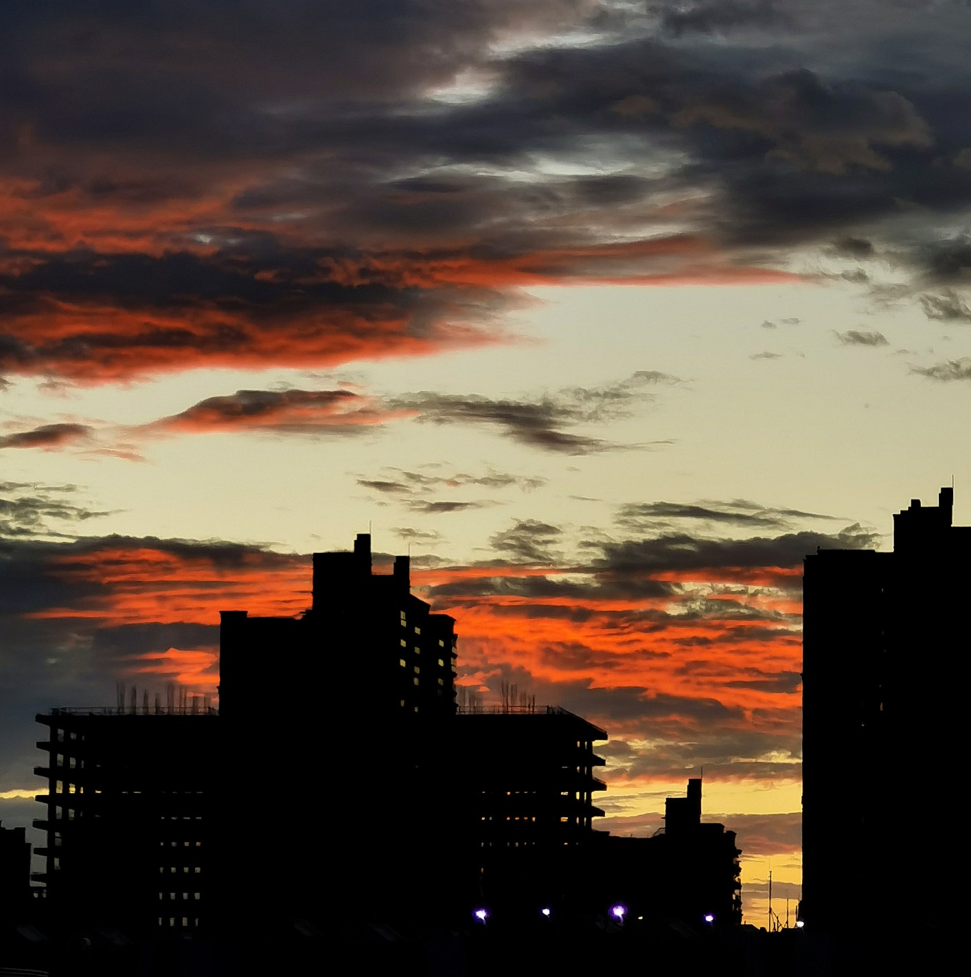 BTS Community Posts - Sunset in my workplace 🌇 Miss u guys sooooooo ...