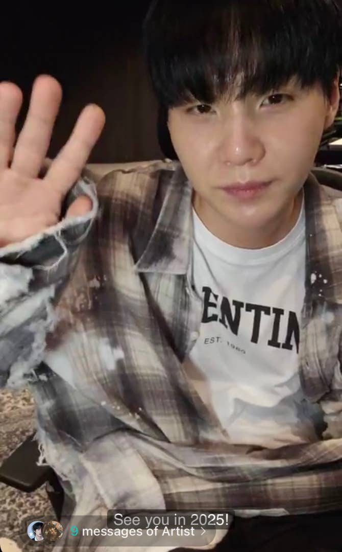 BTS Community Posts - WE LOVE YOU YOONGI WE WILL MISS YOU YOONGI SEE YOU IN 2025 SUGA OUR ...