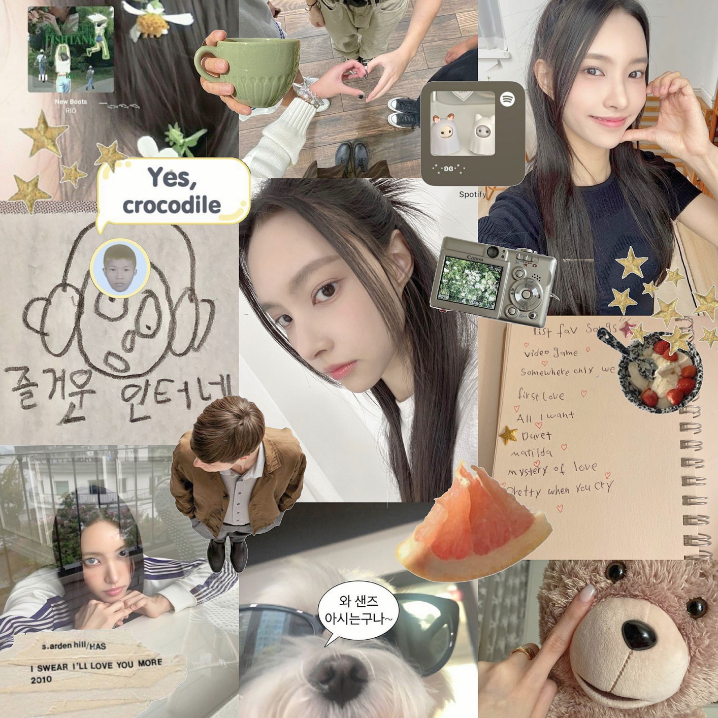 ILLIT Community Posts - moodboard of I'll-it members based on their ...