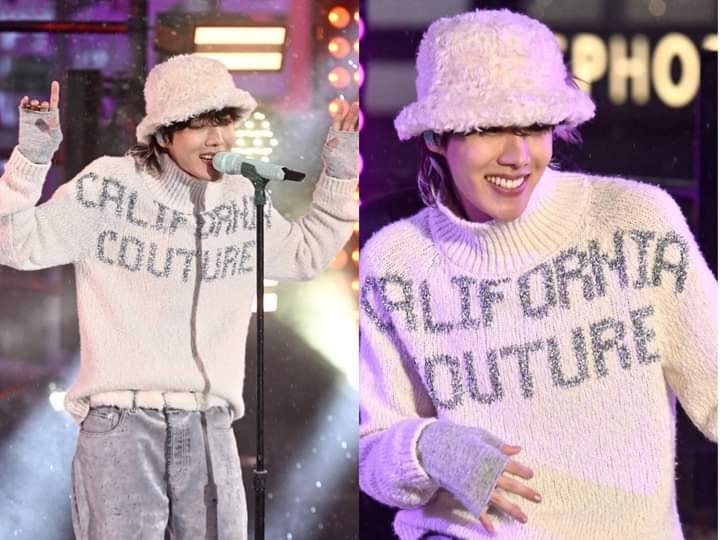 BTS Community Post - Aquí estamos orgullosas de #Jhope feliz año 2023.