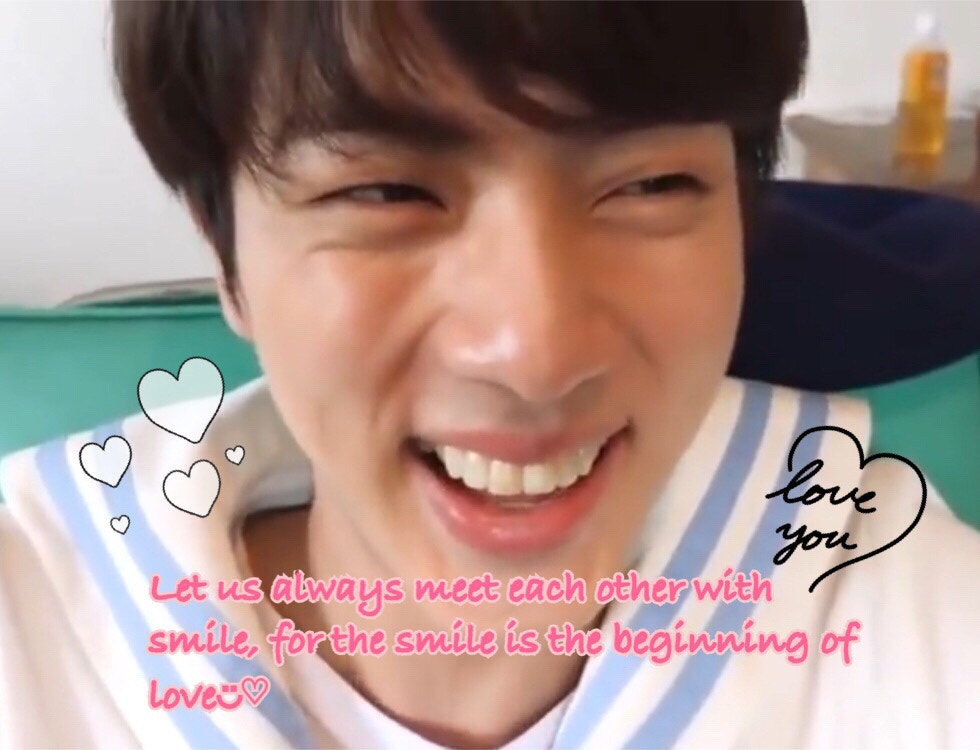 Bts Community Posts Dear Jin From Army To Jin ジンくん♡こんばんは お写真と一緒に会いに