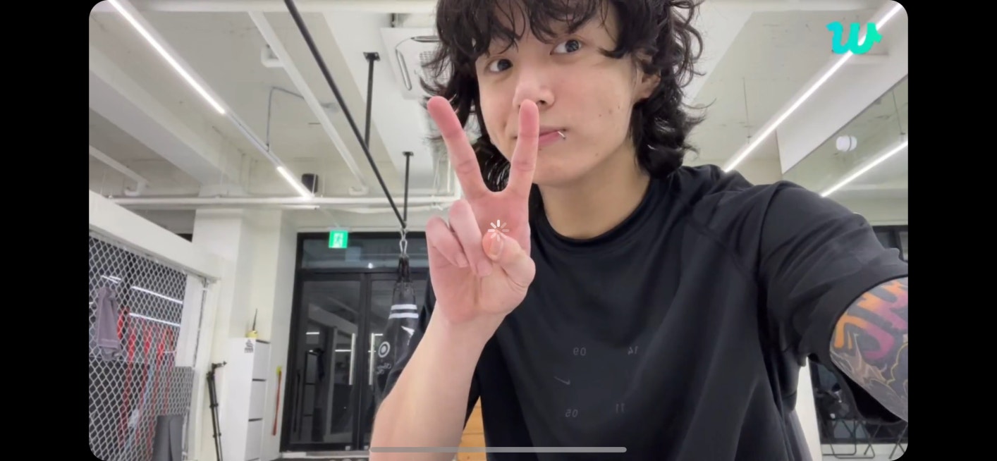 BTS Community Post - Hardworking Jkayy🥹💜💜🥹 Fighting, our amazing Kookie ...