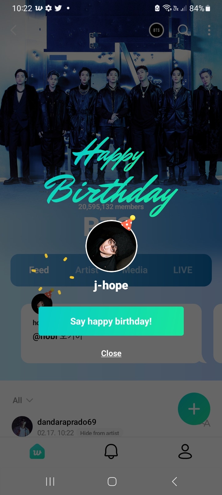 BTS Community Post - FELIZ CUMPLEAÑOS AL SOLICITO DE ARMY, TE AMO JHOPE😭😭 ️ ️ ️💜💜💜