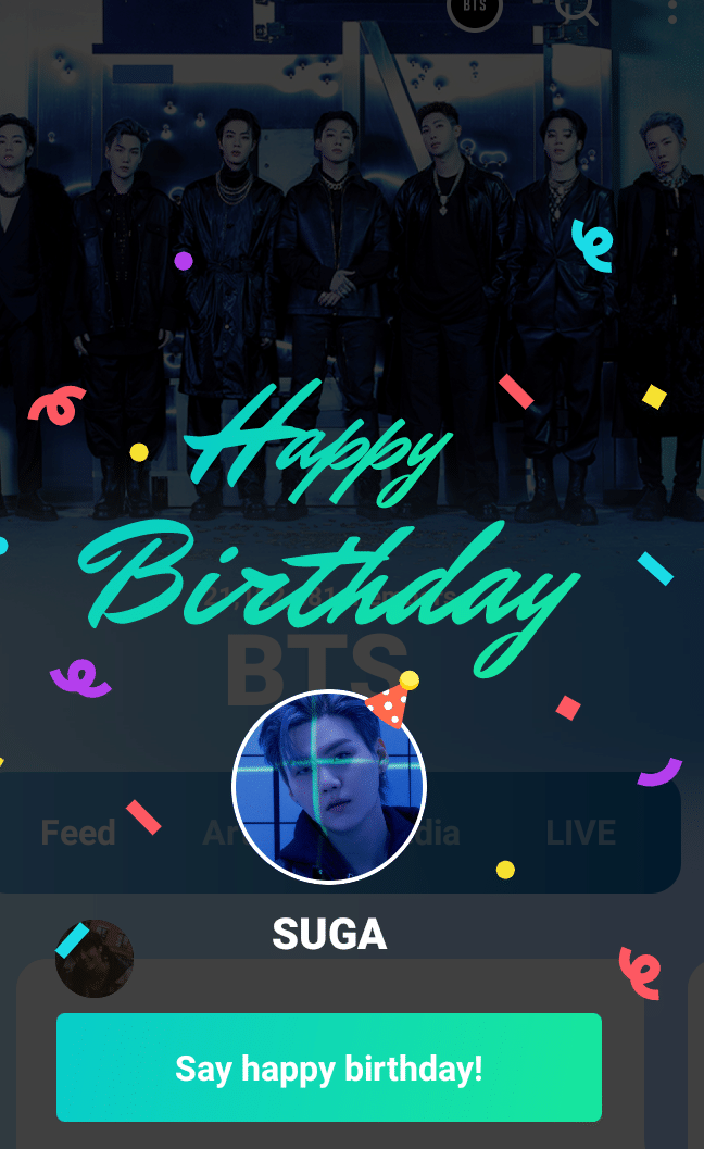 BTS Community Post - Congratulations dear suga I hope you have a great ...