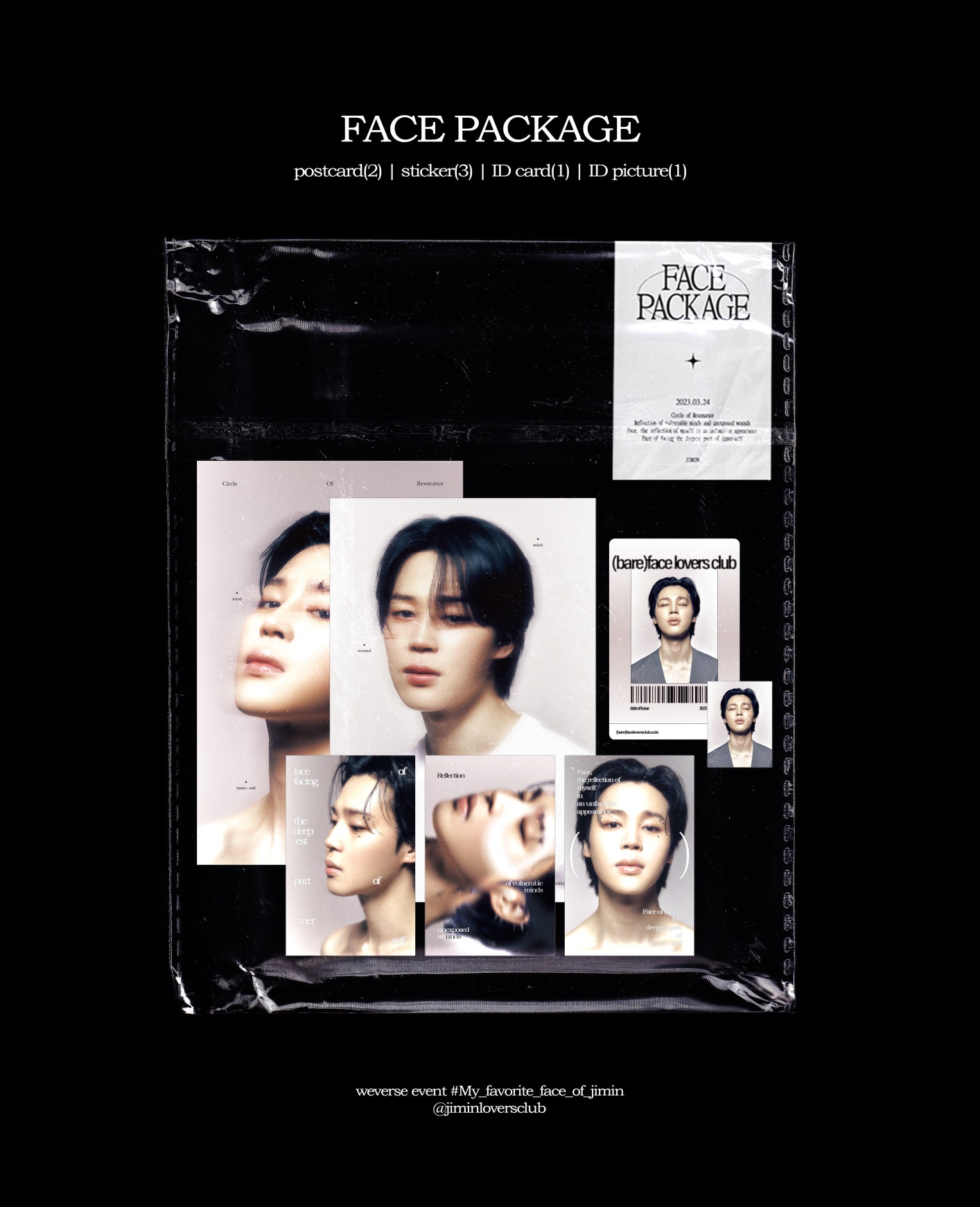 BTS Community Post - ︎ (fanmade) FACE package ︎ 지민씨 첫 솔로 앨범 발매 너무 축하합니다 ...