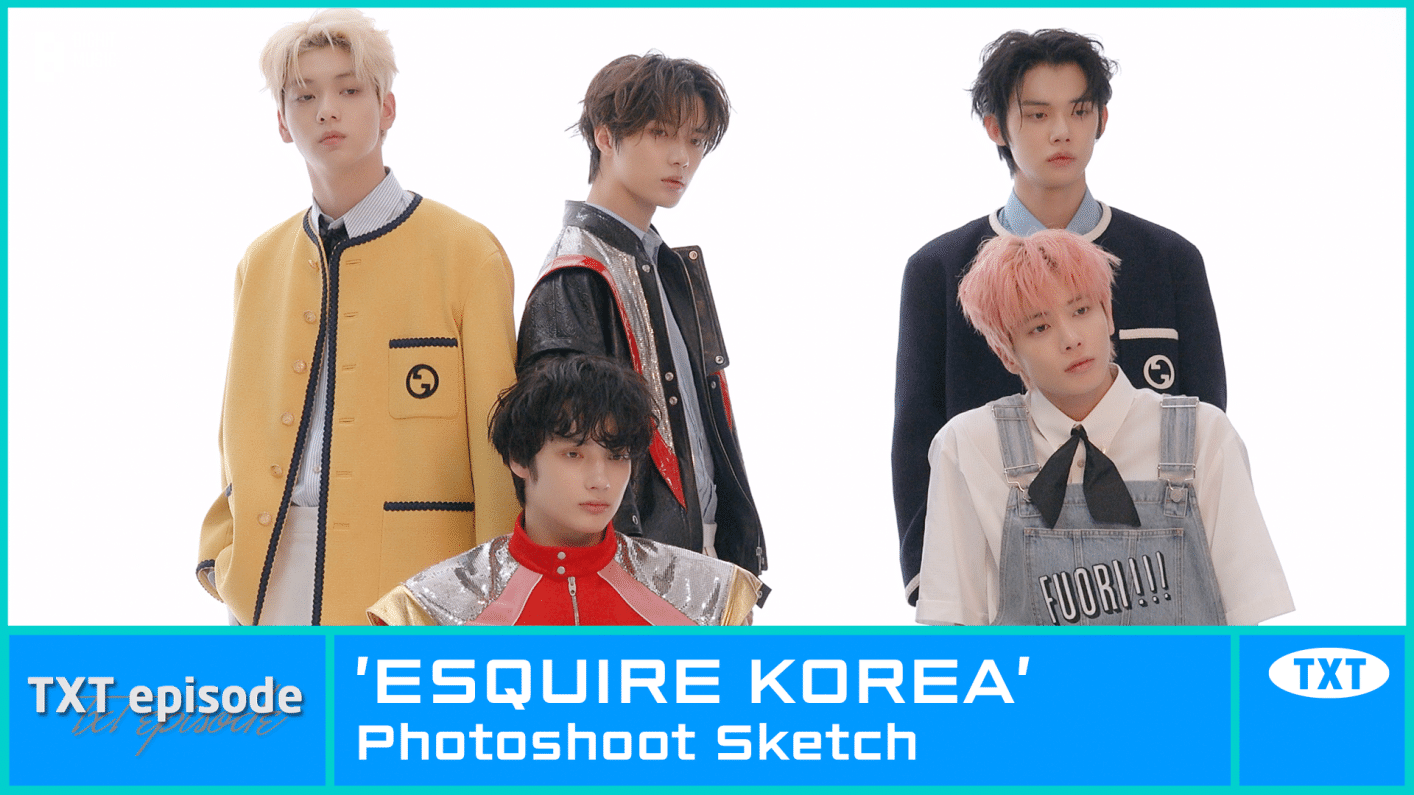 Weverse TOMORROW X TOGETHER Media - [EPISODE] TXT (투모로우바이투게더) 'ESQUIRE KOREA' Photoshoot Sketch