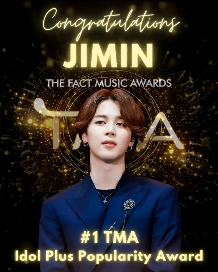 BTS Community Post - Congratulations Jimin for TMA 2023 'Popularity Award'! 🌟and everyone who ...