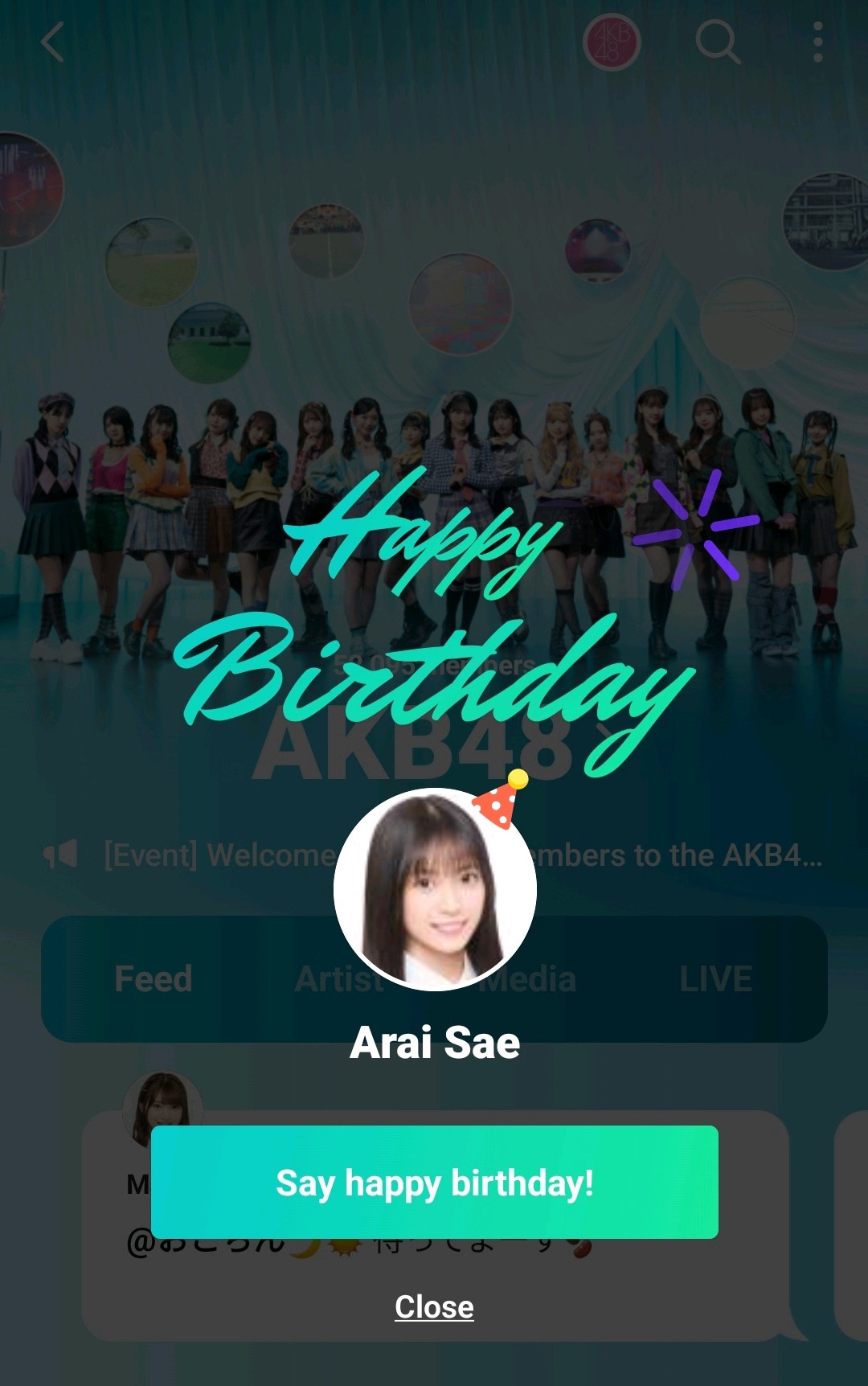 AKB48 Community Post - 新井沙絵、誕生日おめでとう！ #to_sae #to_arai #to_saearai #to_araisae