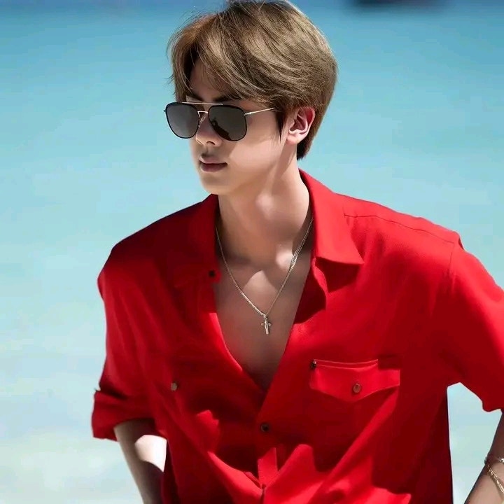 BTS Community Posts - Red shirt