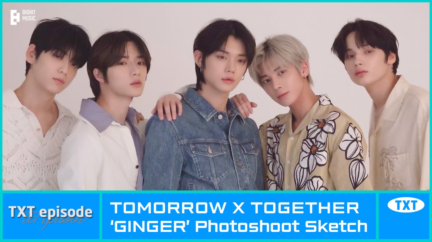 Weverse TOMORROW X TOGETHER Media - [EPISODE] 'GINGER' Photoshoot Sketch - TXT (투모로우바이투게더)