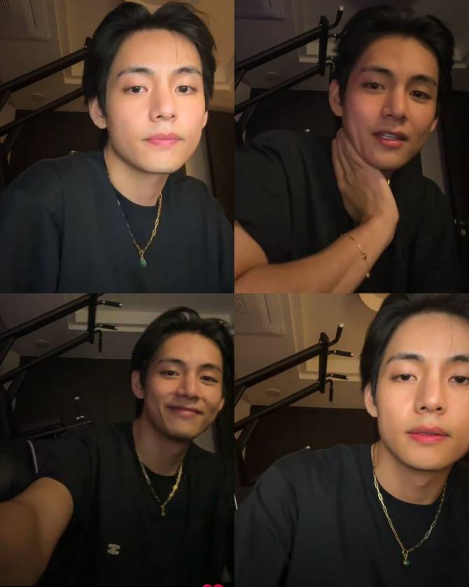 Bts Community Posts ПЕРЕВОД ЭФИРА ТЭХЁНА [08 10 2023] Тэхён Привет