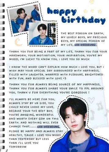 ENHYPEN Community Post - happy birthday for tomorrow Heeseung!🫶🏻