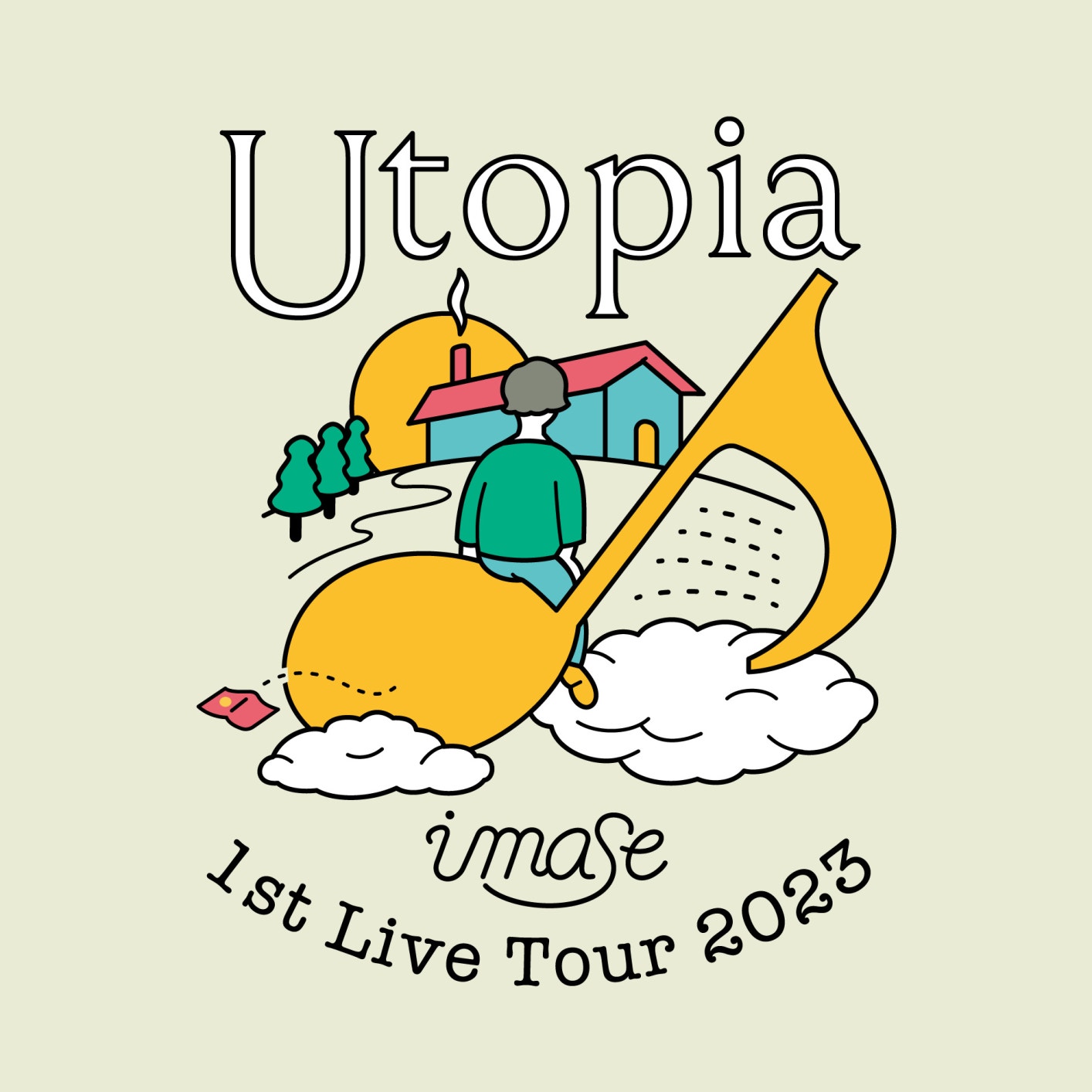 imase Community Post - いよいよ明日10/26(木)からスタートの「imase 1st Live Tour 2023 "Utopia"」のキービジュアルを公開っ！！👀 ...
