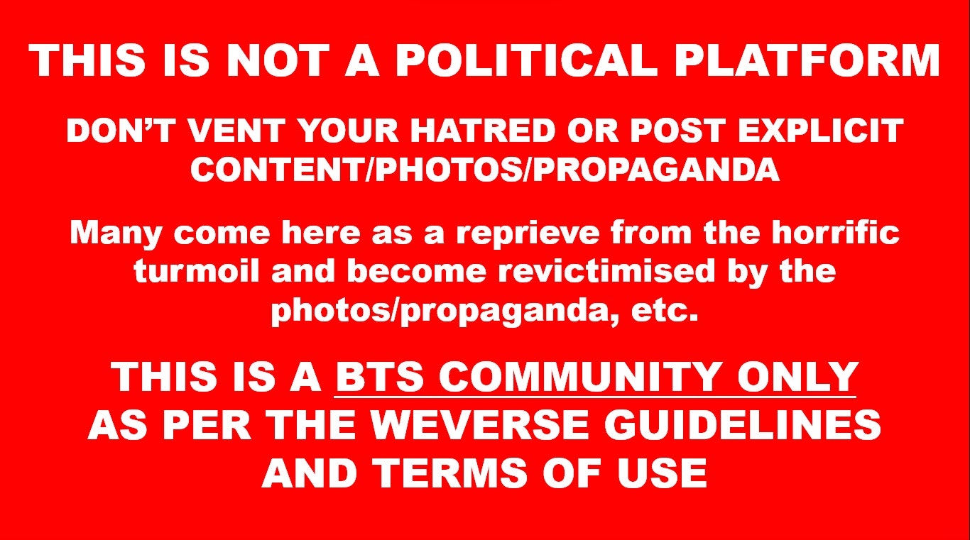 BTS Community Post - Please use social media responsibly. Exposure to ...