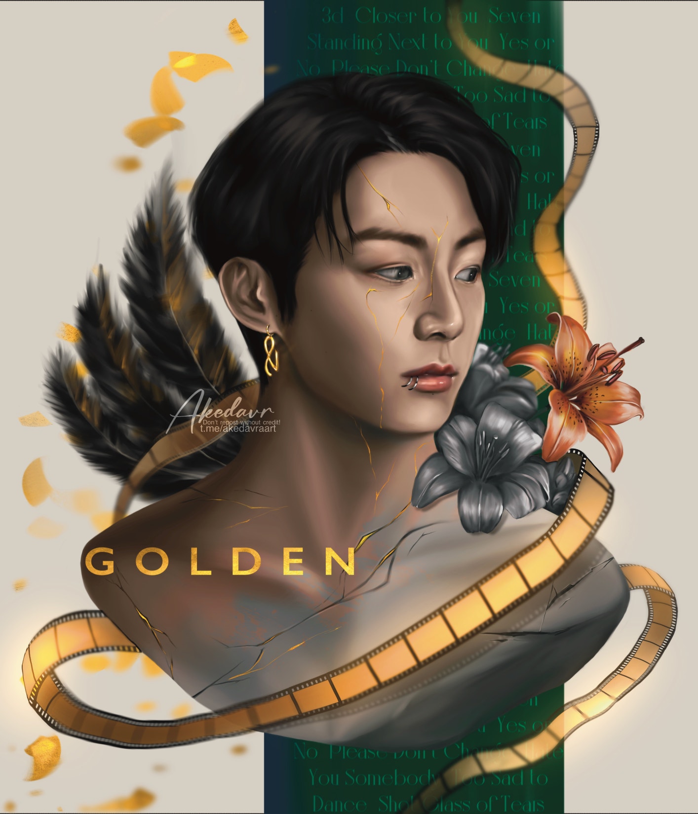 BTS Community Posts - #Draw_our_GOLDEN_moment My GOLDEN version of the ...