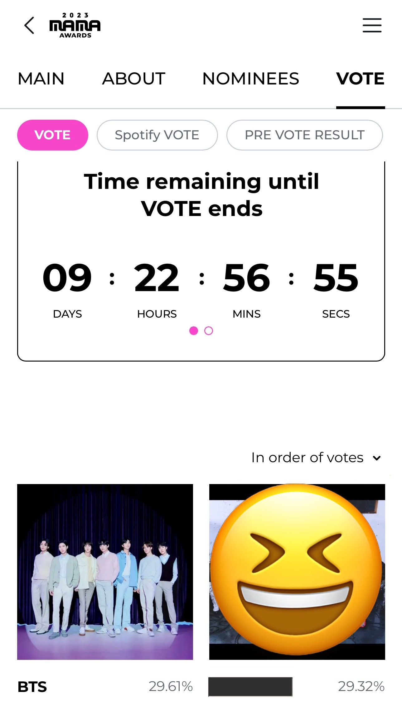 BTS Community Post - Army vote for BTS MAMA AWARDS 2023 on Mnet plus and spotify please🙏🫶🏻🔥🔥Now ...