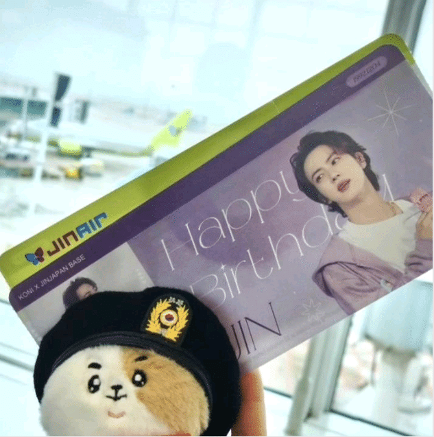 BTS Community Post - The issue is that the JİN AIR boarding pass ...