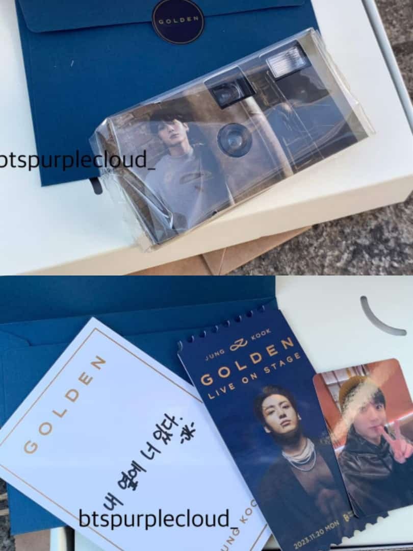 BTS Community Post - *JK - GOLDEN LIVE ON STAGE* *Gifts for ARMYs!* 🤍 ...