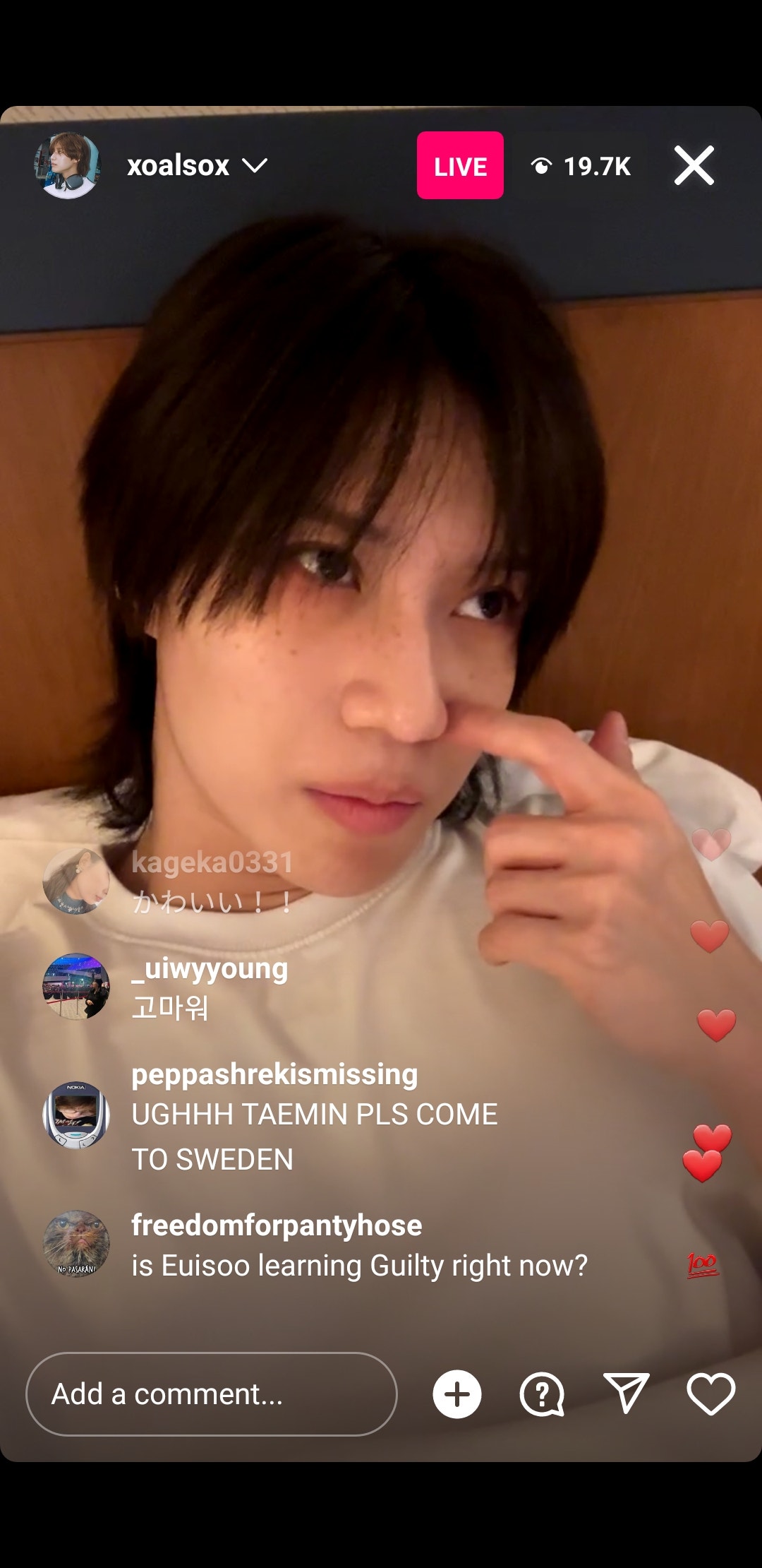 SHINee Community Posts - Thanks Taemin, you cheered me up, bc I have covid and a bad headache so ...
