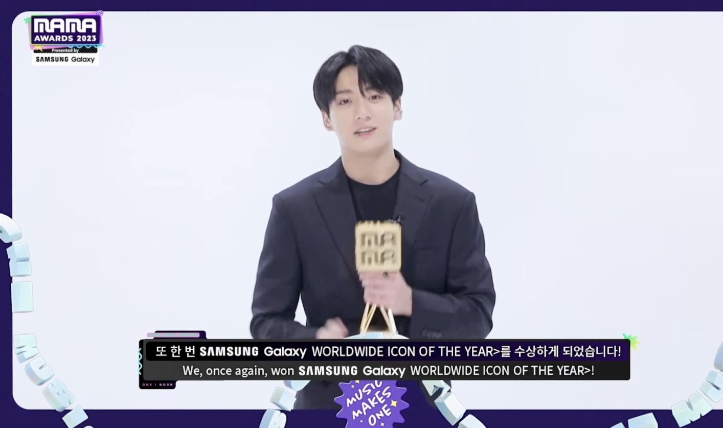 BTS Community Post - Congrats to BTS for winning "Worldwide Icon of the Year (Daesang)" at the ...