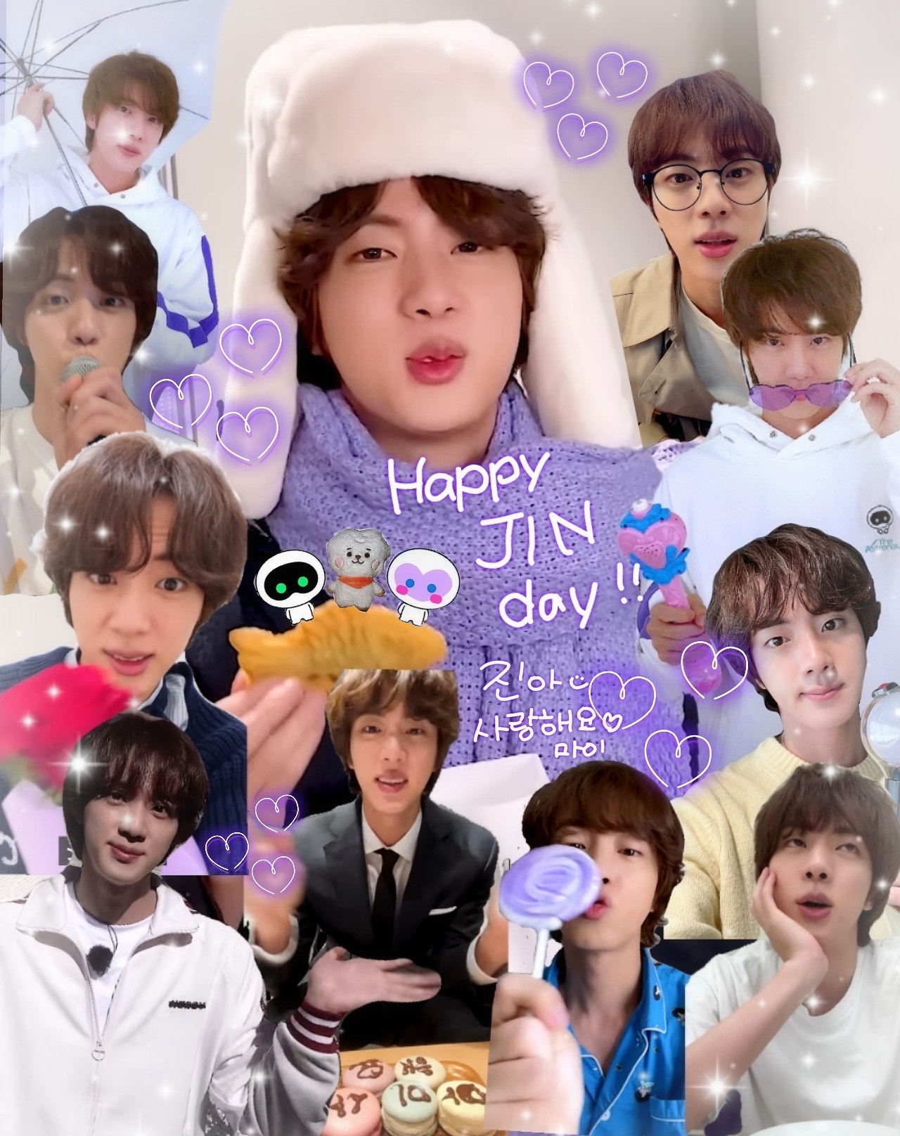 Bts Community Post To Jin 🎂 진아🎂 생일 축하해요🥳 진이를 좋아하게 된 이후로 매일이 정말 행복해요