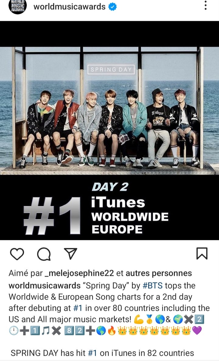 BTS Community Post - The successes of our dear ones continue even in their absence. We are truly ...