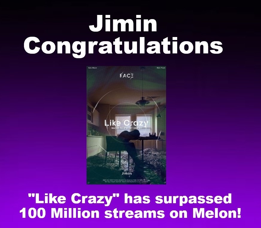 BTS Community Post - Jimin, Congratulations on achieving another milestone with your solo music ...