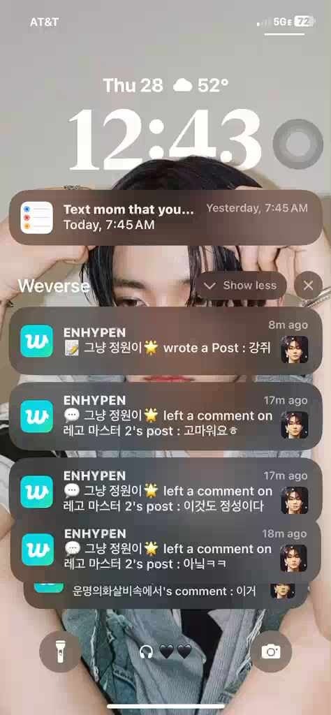 ENHYPEN Community Post - so many notifications 😭
