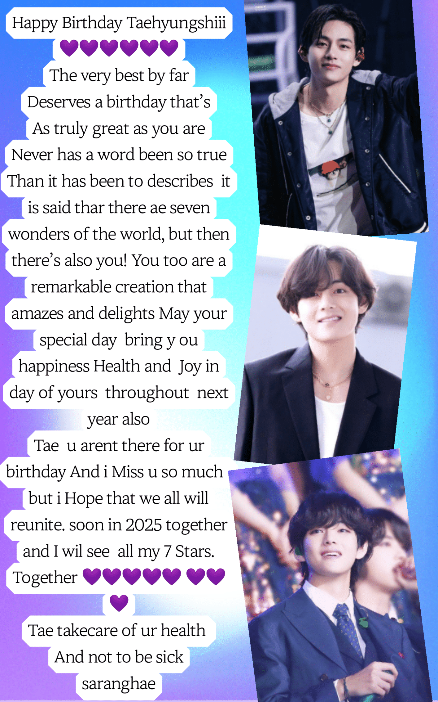 BTS Weverse Fan Letter