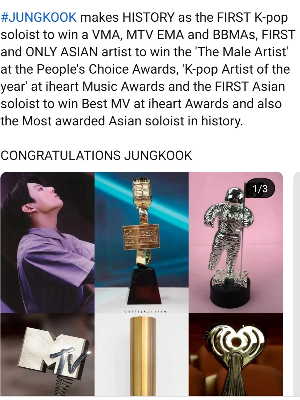 BTS Community Posts - To BTS Jeon Jungkookie congratulations jungkook ...