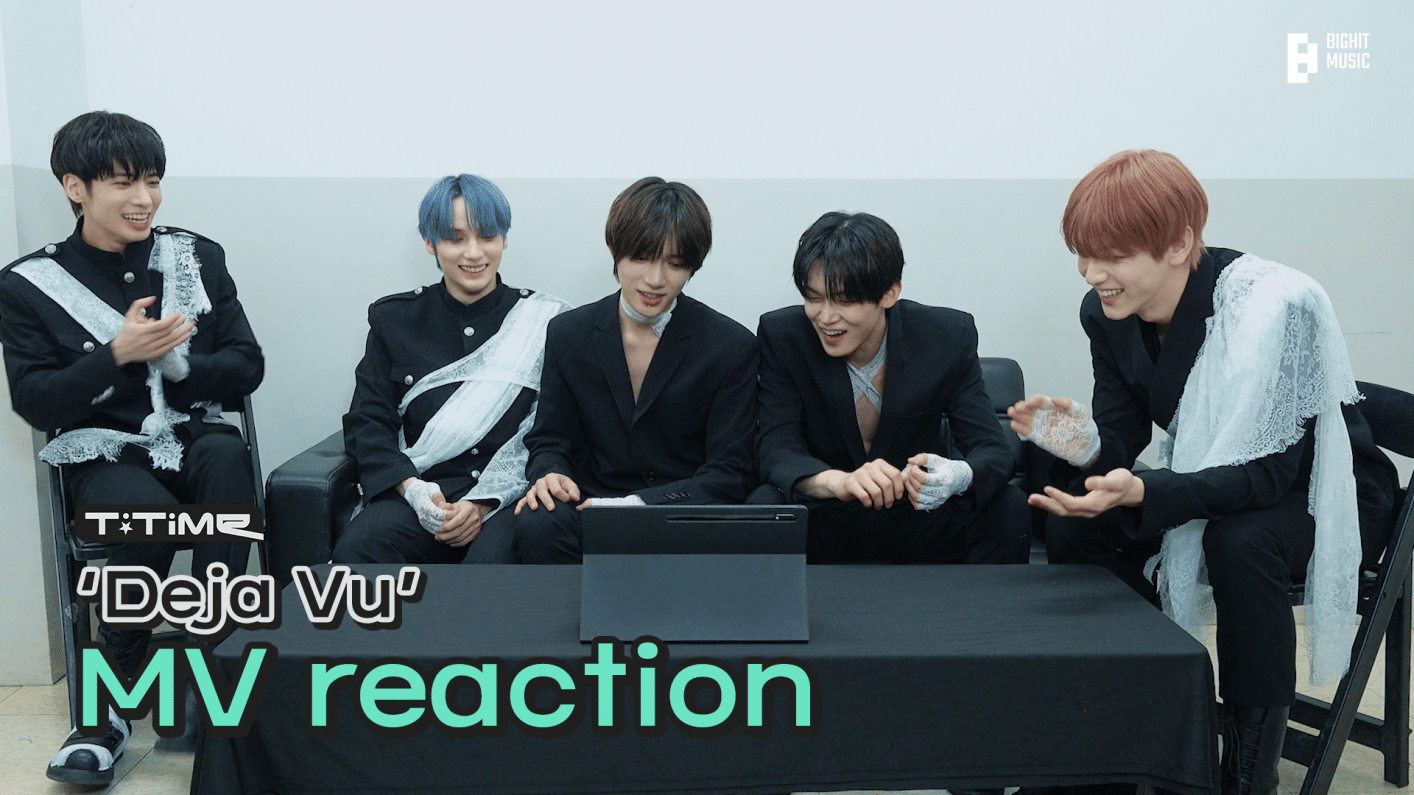 Weverse TOMORROW X TOGETHER Media - ‘Deja Vu’ MV reaction | T:TIME ...