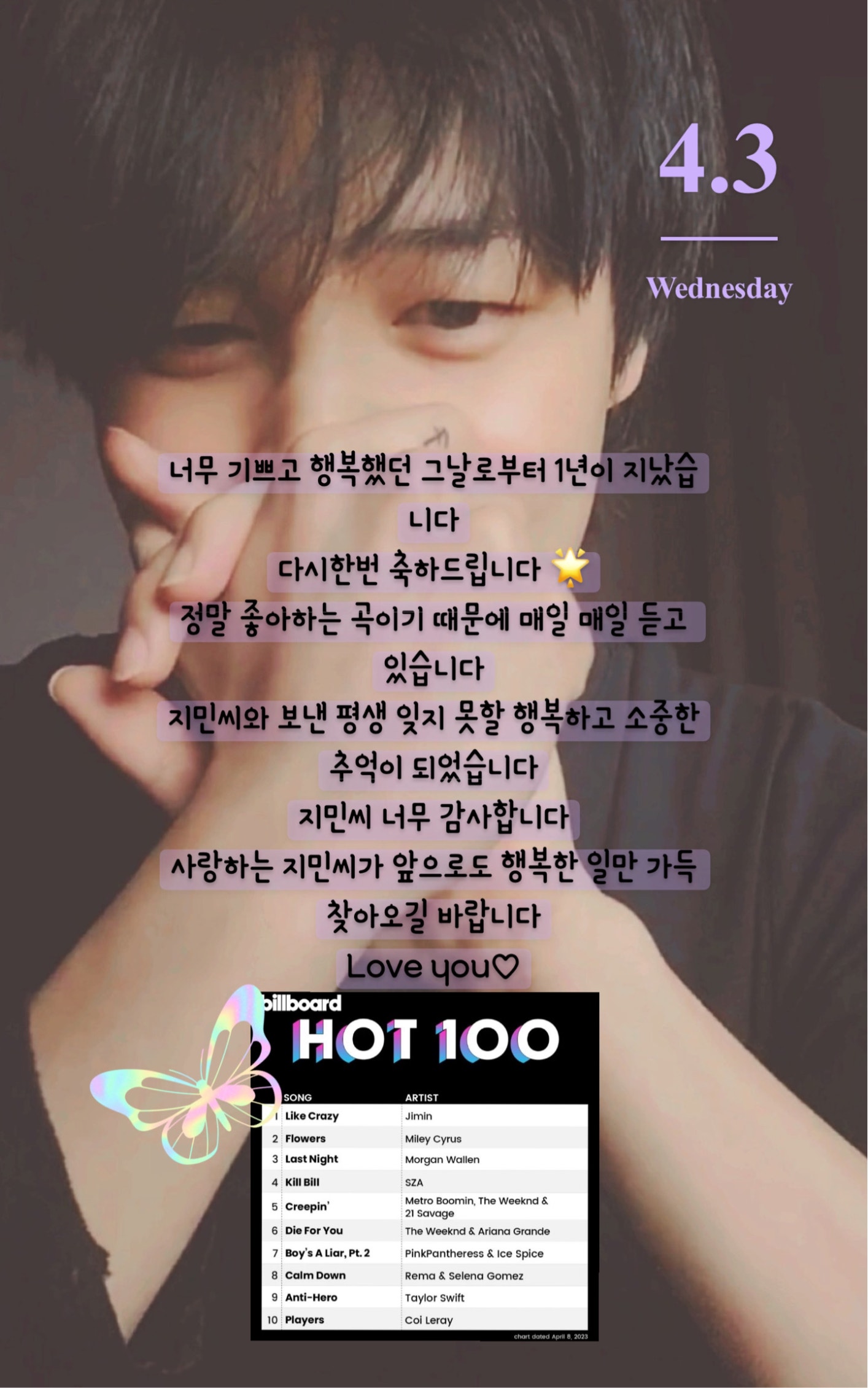 Bts Community Post 지민시🤠지민씨 다치지 ë§ê³ ê±´ê°• ì¡°ì‹¬í•˜ê³ ì•ˆì „í•˜ê²Œ 지내길 ë°”ë¼ê³ 있습니다🎈 ì˜¤ëŠ˜ë„ ì¢‹ì€