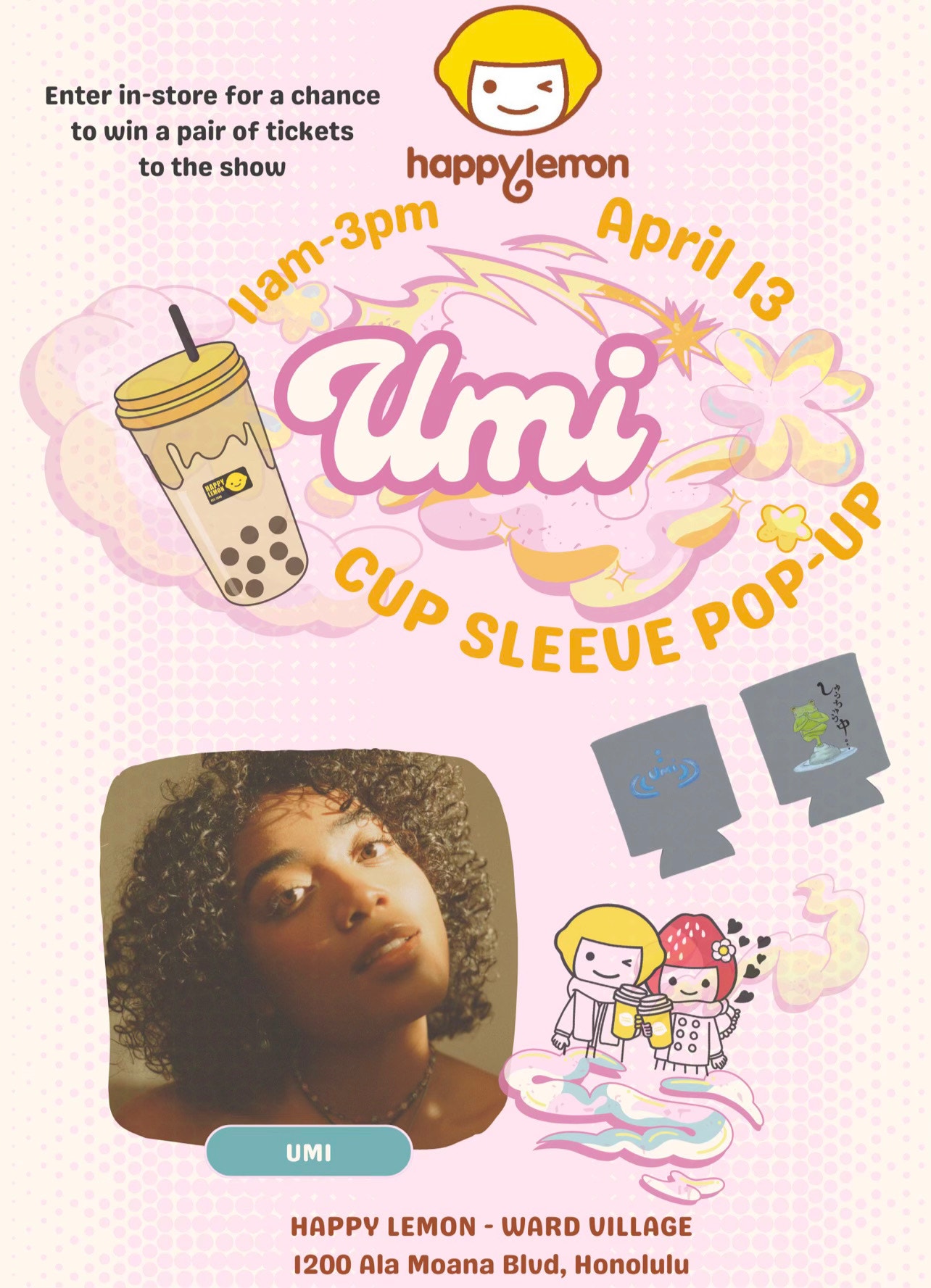 UMI社群貼文 - honolulu 🌺 4/13 come hang out with me before the show :) you ...