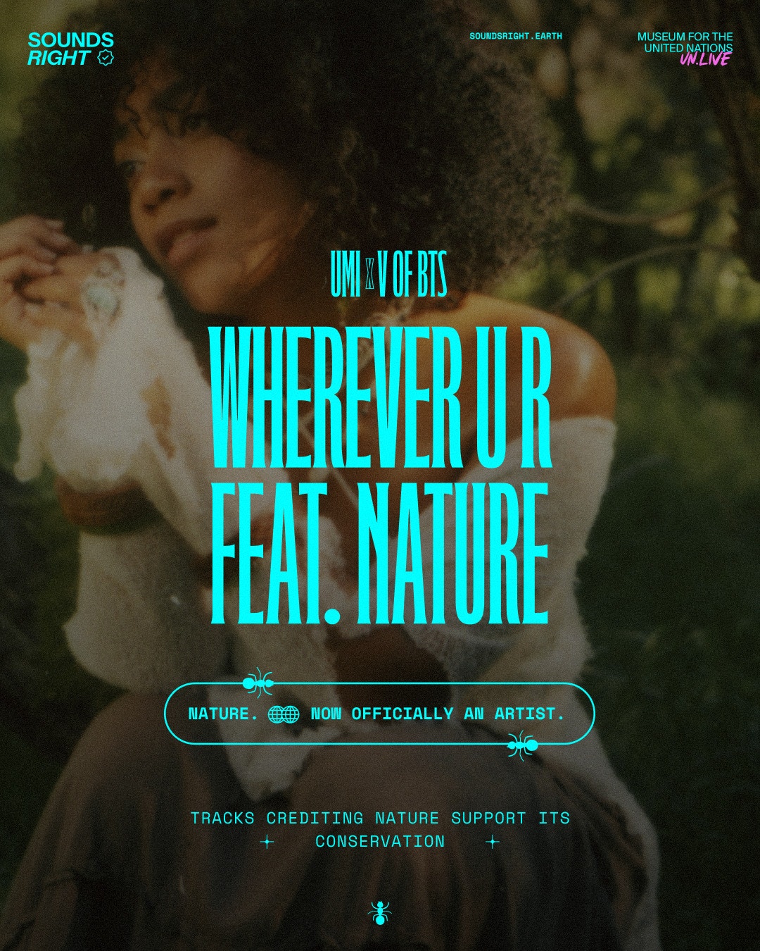 UMI 커뮤니티 포스트 - wherever u r feat. V of BTS and mother nature 🌳 💗 did ...