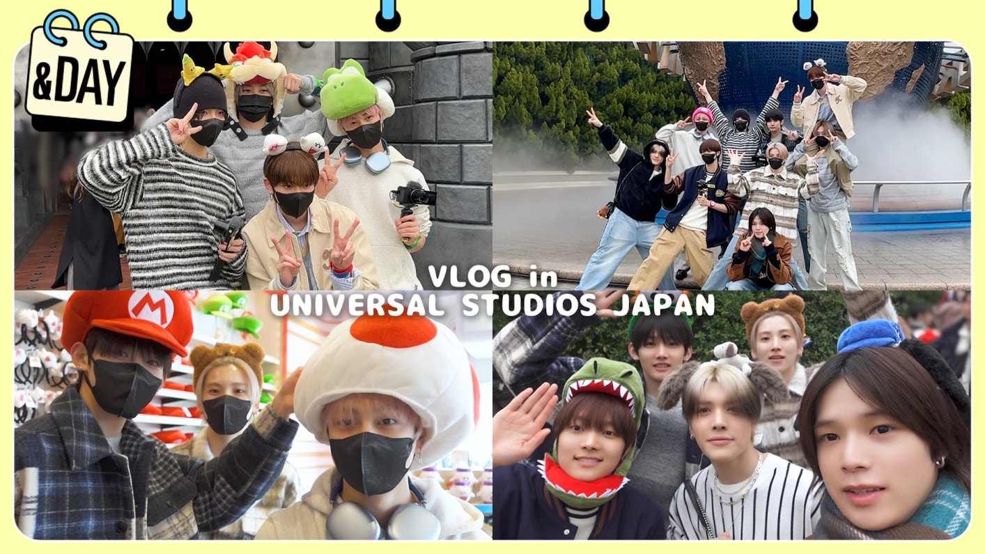 Weverse &TEAM Media - [&DAY] VLOG in Universal Studios Japan EP.1 - &TEAM