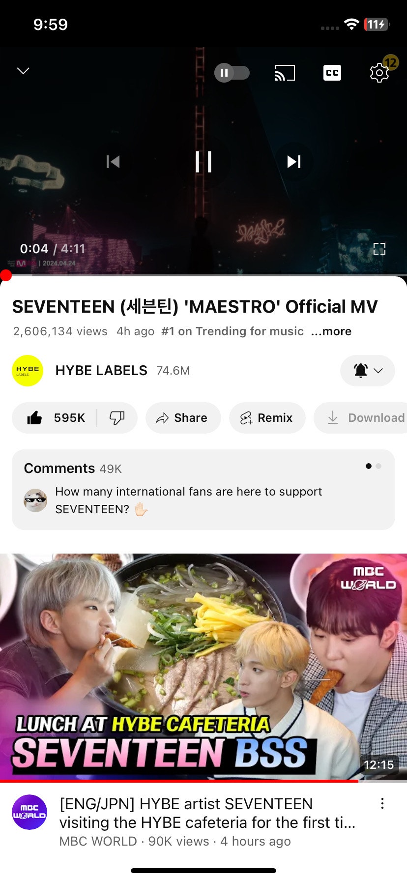 SEVENTEEN Community Post - #SVT_MAESTRO_MVSTREAMING 3