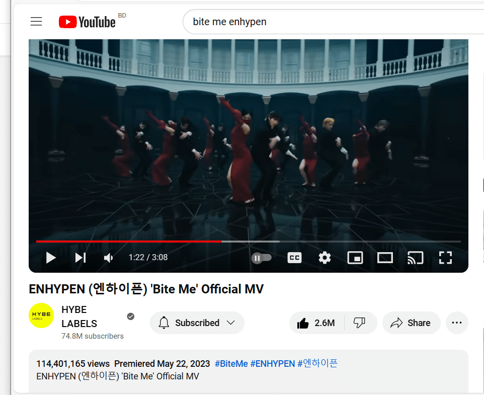 ENHYPEN Community Post - Happy Anniversary of "BITE ME" era 💖💖