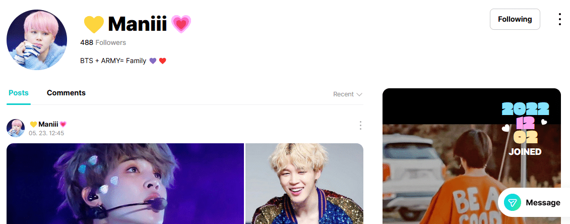 BTS 커뮤니티 포스트 - HAPPY BIRTHDAY DEAR MANI I KNOW THAT YOU BIRTHDAY WAS ON ...