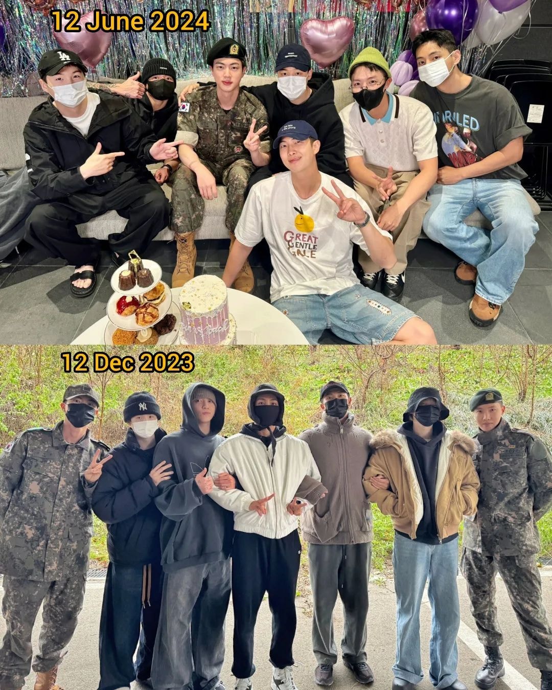 BTS Community Posts - Now it’s complicated!! 🥹🫂 Our Military Boys!!💜💜 #to_bts