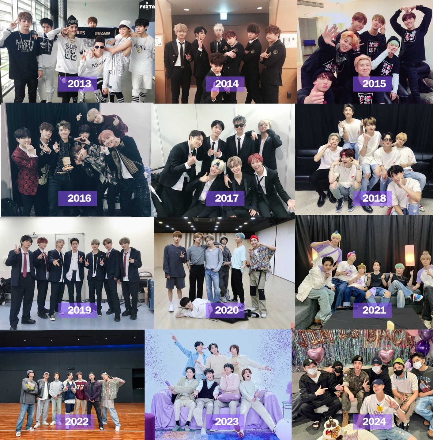 BTS Community Post - FELIZ ANIVERSARIO BTS 💜 Por más años juntos, llenos de alegría, amor y ...
