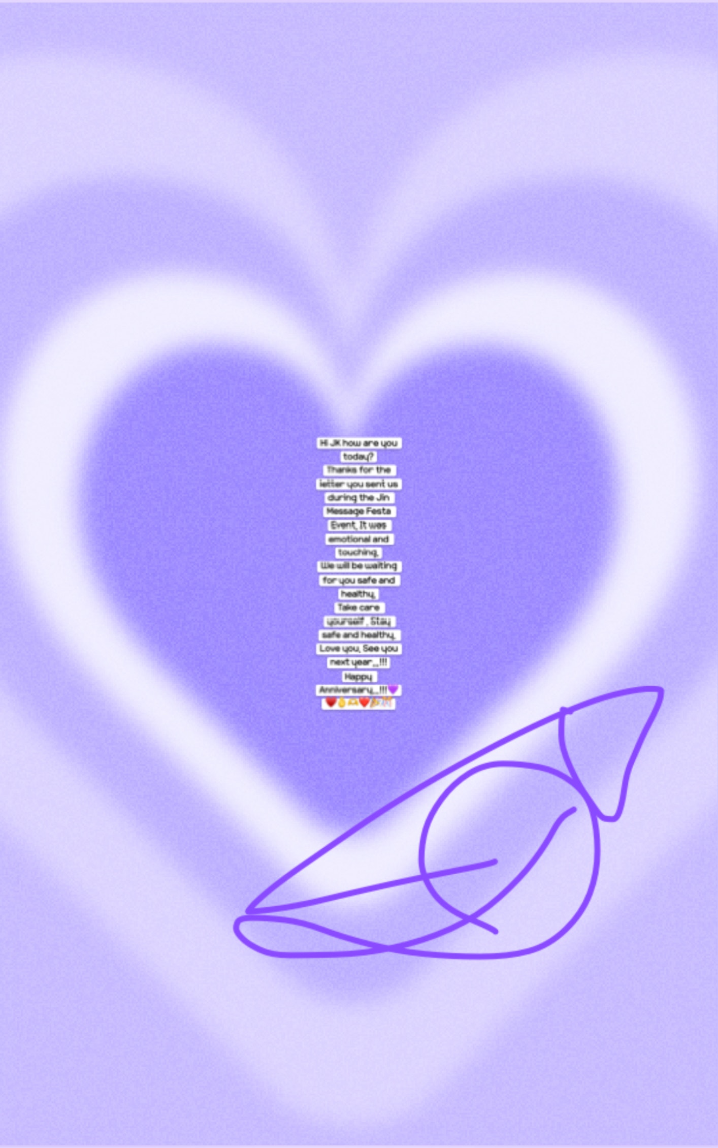 BTS Weverse Fan Letter