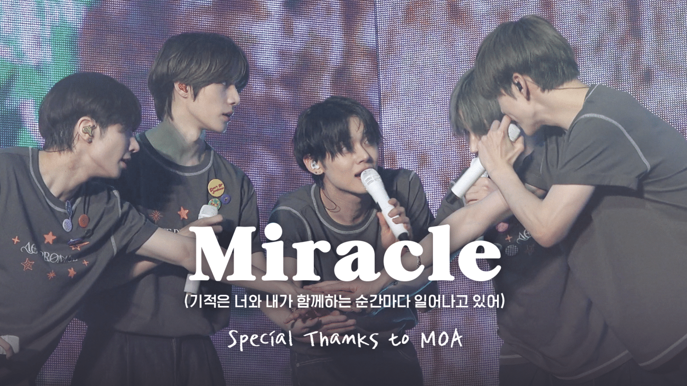 Weverse TOMORROW X TOGETHER Media - 'Miracle (기적은 너와 내가 함께하는 순간마다 일어나고 있어)' Special Thanks to ...