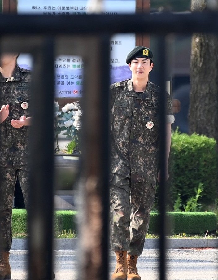 BTS Community Post - Our handsome Sergeant Jin🫡 #Dear_RM_from_ARMY, #Dear_Jin_from_ARMY, #Dear ...