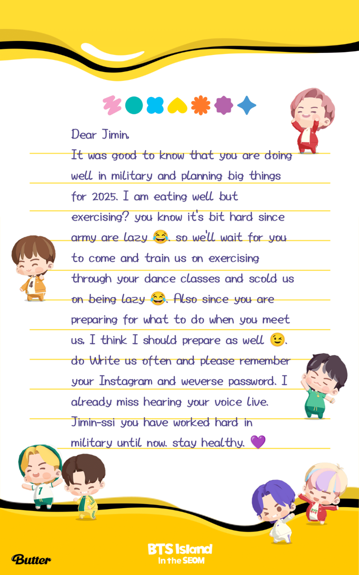 BTS Weverse Fan Letter