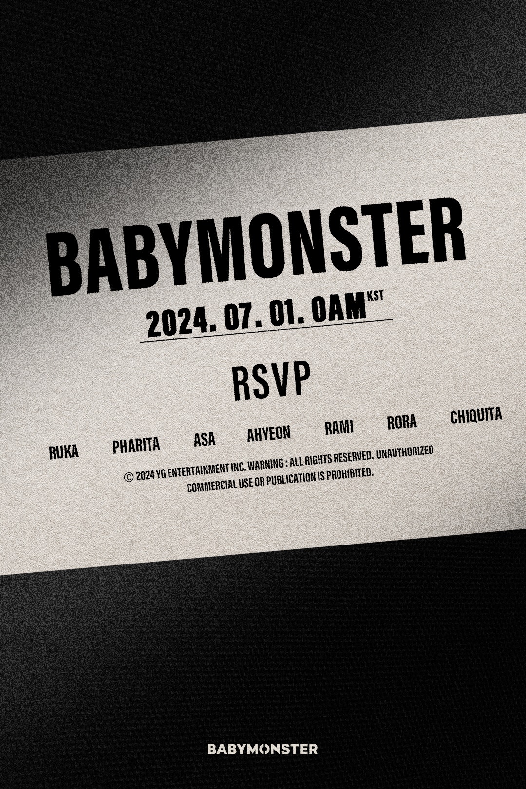 Weverse BABYMONSTER Image - RSVP by July 1st, 2024