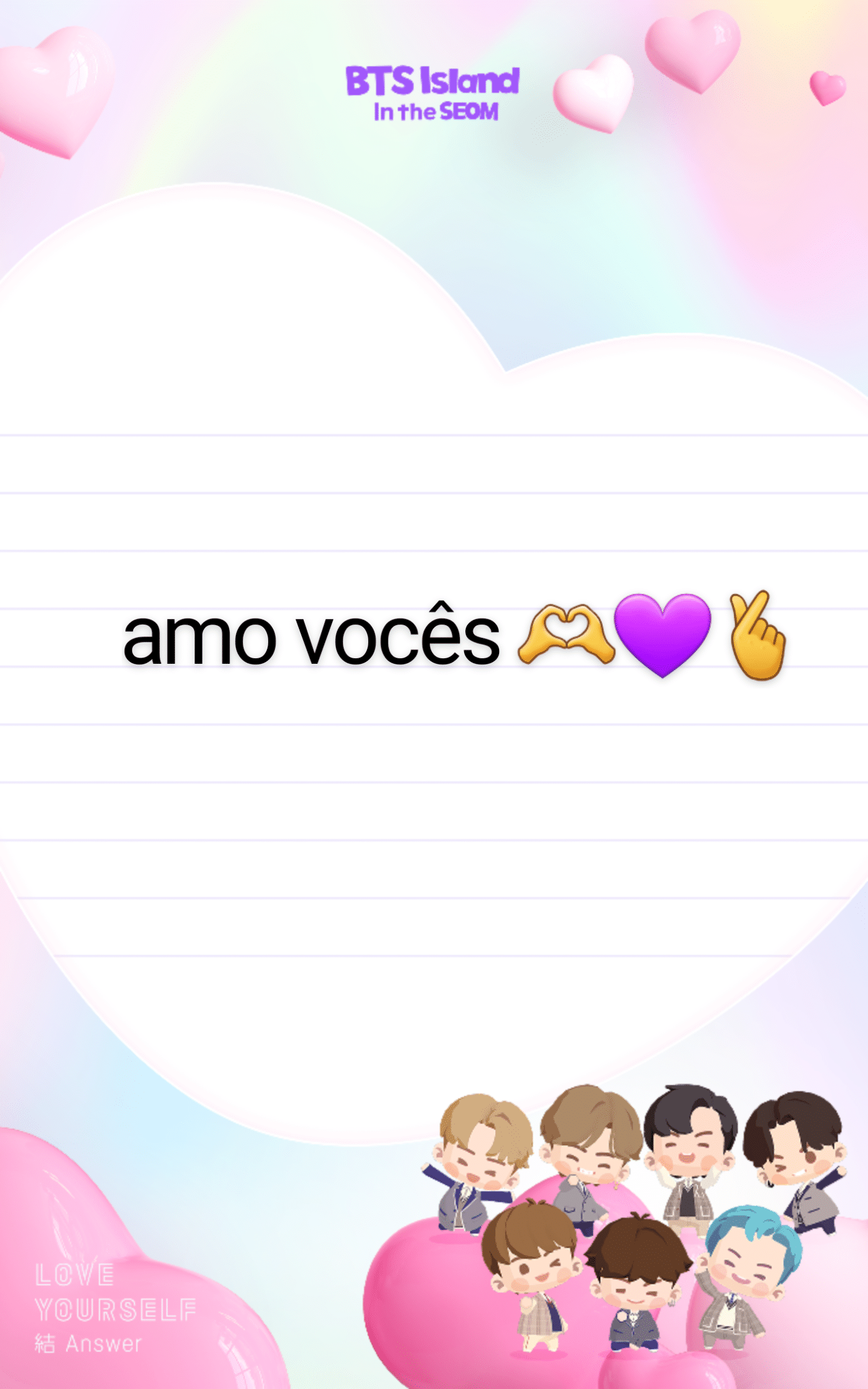 BTS Weverse Fan Letter