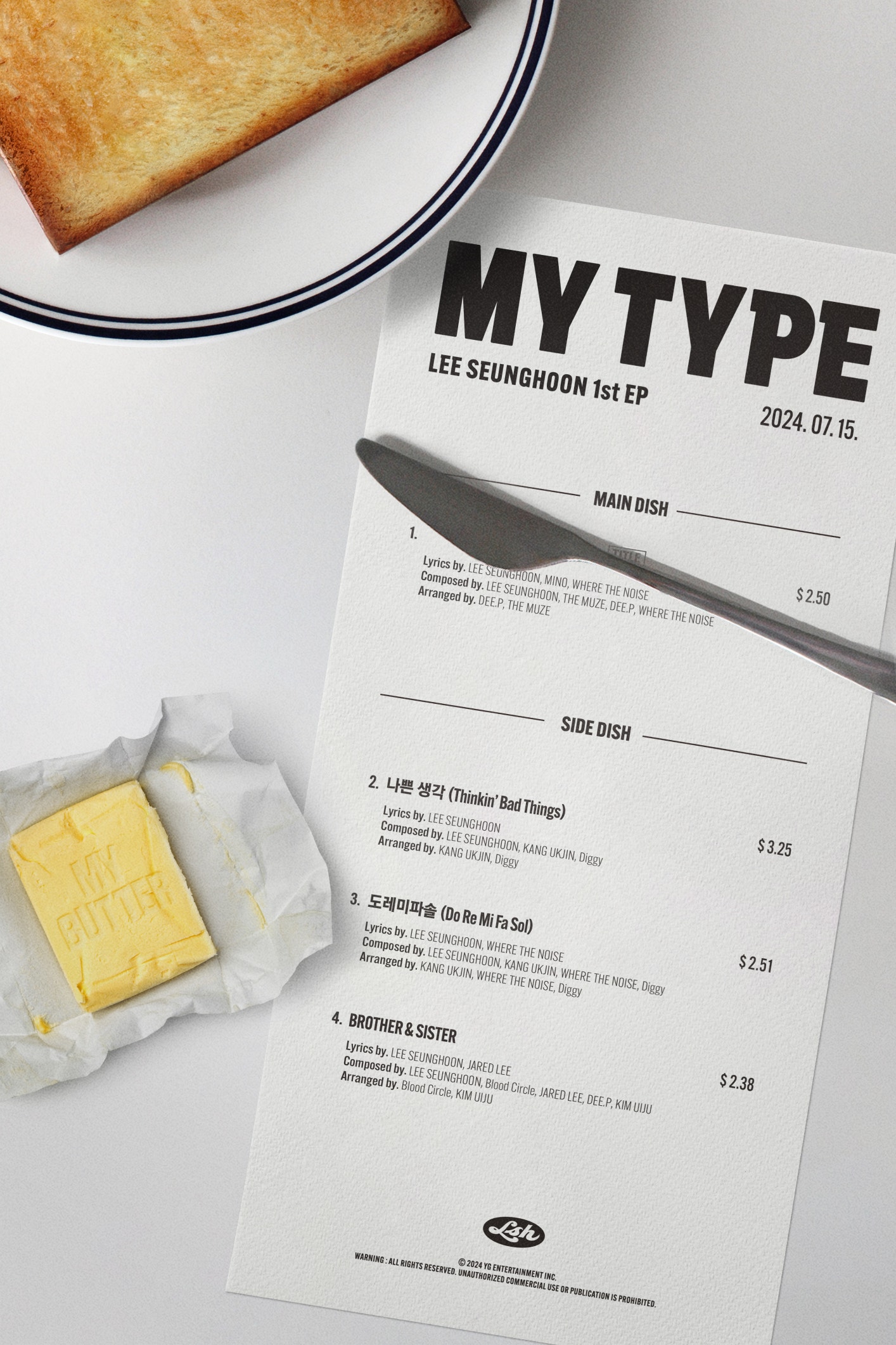 Weverse WINNER 画像 - [MY TYPE] TRACKLIST POSTER